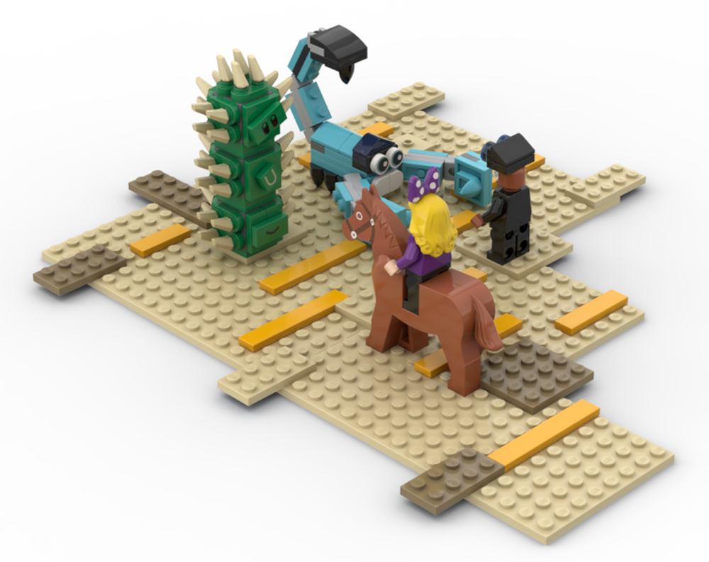 LEGO MOC-254931 Battle at Neksdor Desert with Cacti Stack and Scaredy ...