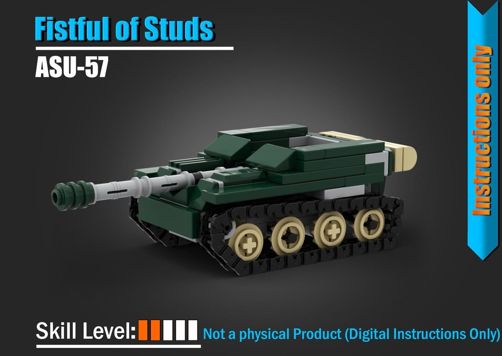 LEGO MOC-255035 ASU-57 by FistfulofStuds | Rebrickable - Build with LEGO