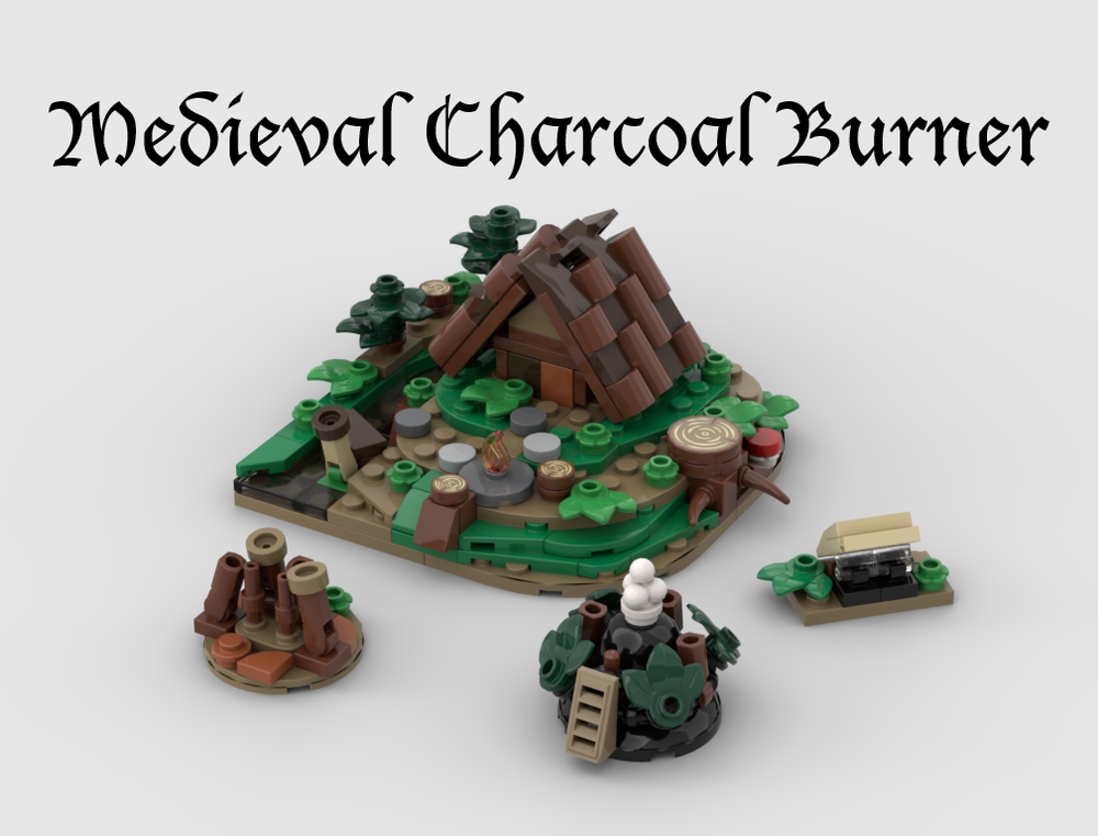 LEGO MOC-255057 Medieval Charcoal Burner - Expansion for Mini Blaustein ...