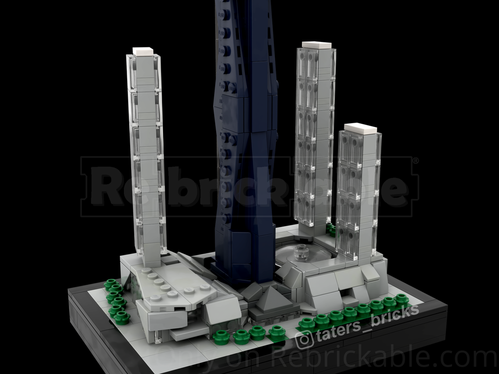 LEGO MOC-255189 Merdeka 118 1:2000 scale by Taters | Rebrickable ...