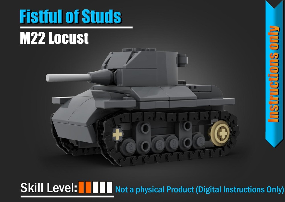 LEGO MOC-255259 M22 Locust by FistfulofStuds | Rebrickable - Build with ...