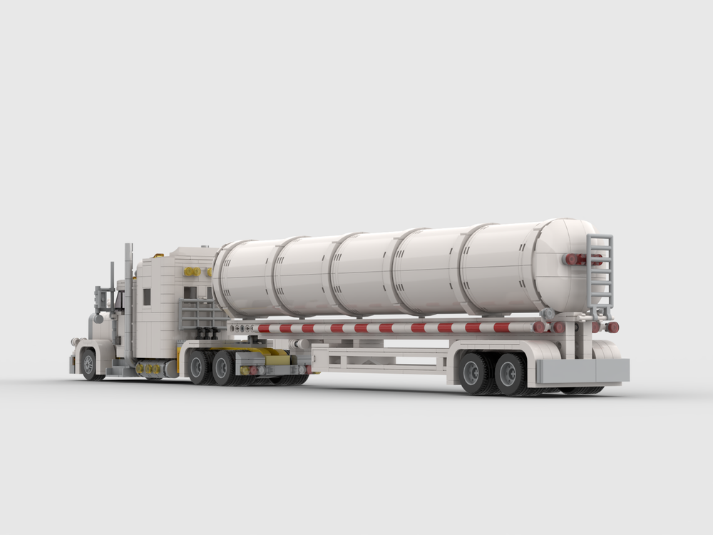 LEGO MOC-255287 Oil tanker semi-truck by LingKong | Rebrickable - Build ...