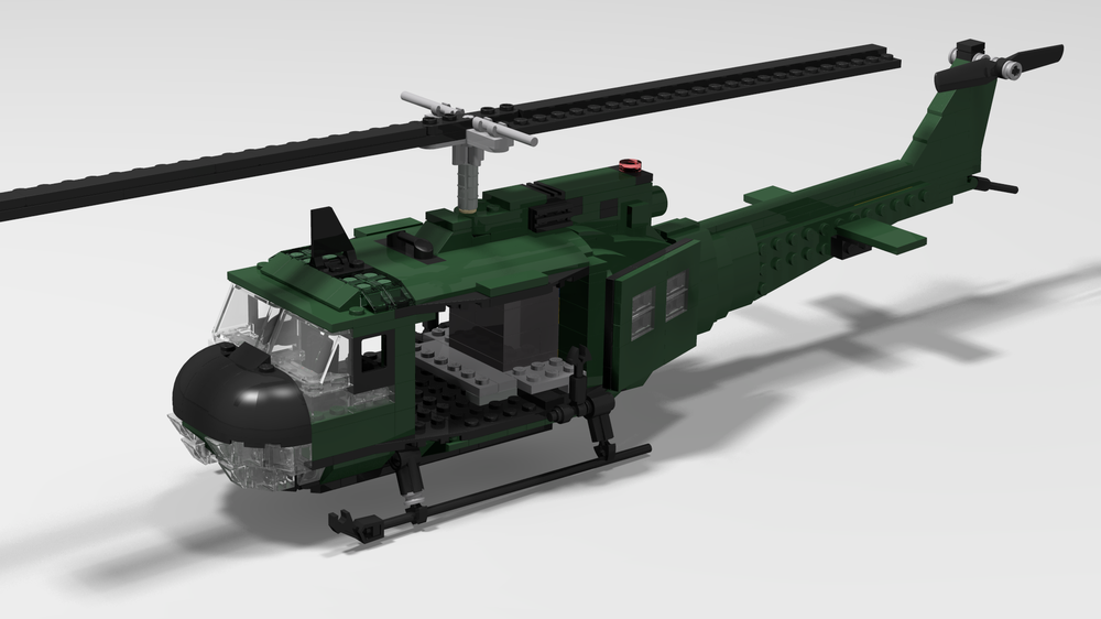 LEGO MOC Lego UH-1D Huey by TAWess | Rebrickable - Build with LEGO
