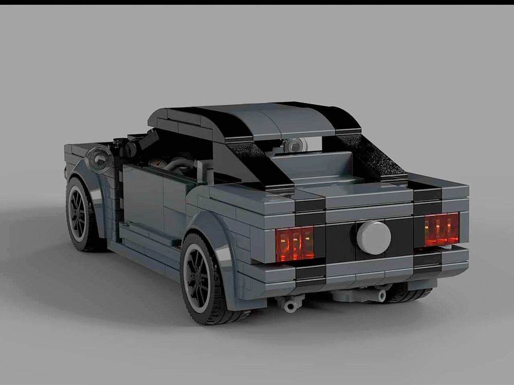 LEGO MOC 7 Studs wide Ford Mustang by Fette_Fee | Rebrickable - Build ...