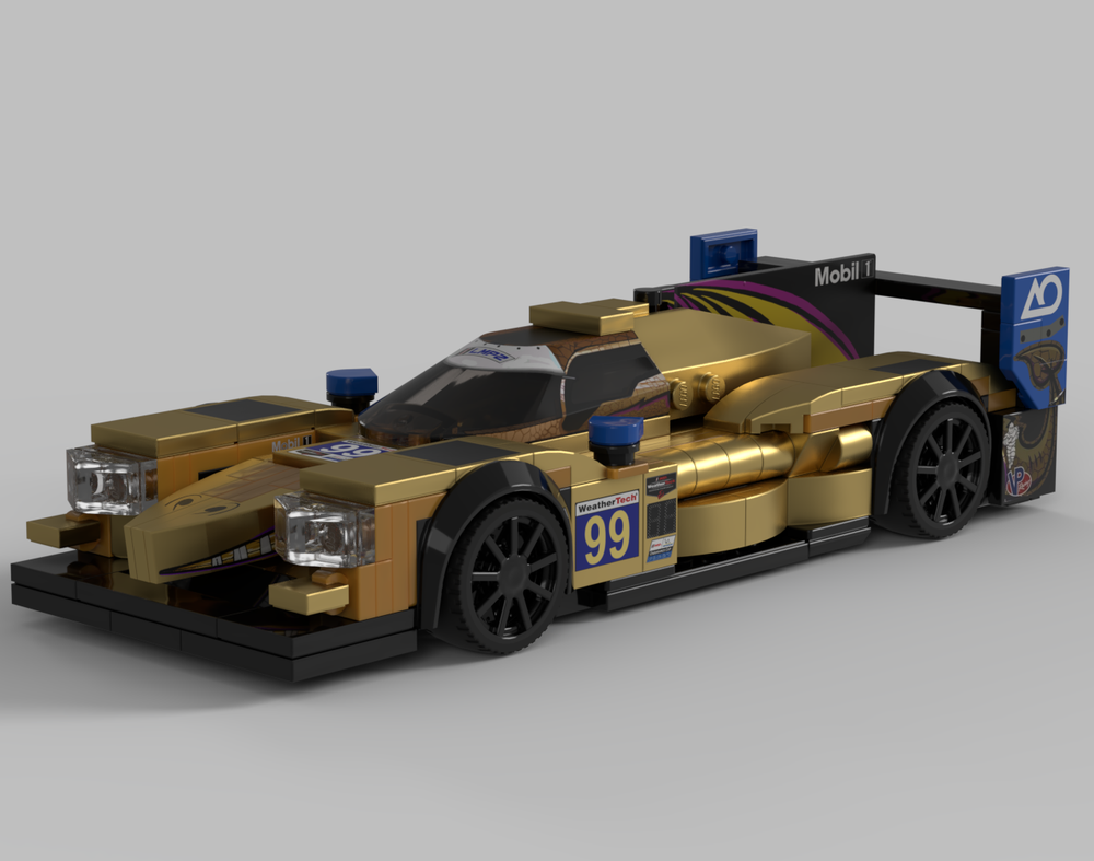 LEGO MOC-255598 Oreca 07 LMP2 #99 AO Racing “Spike” Gold – Daytona 24H ...