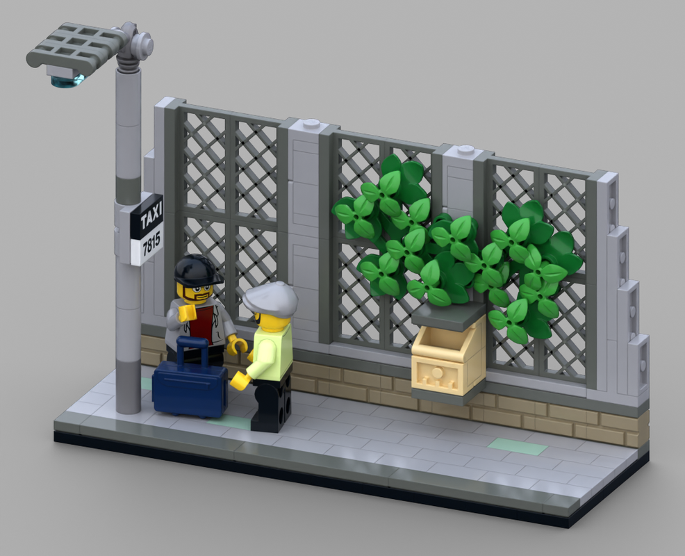 LEGO MOC-255693 Fancy Street Fence by BrickHappens | Rebrickable ...