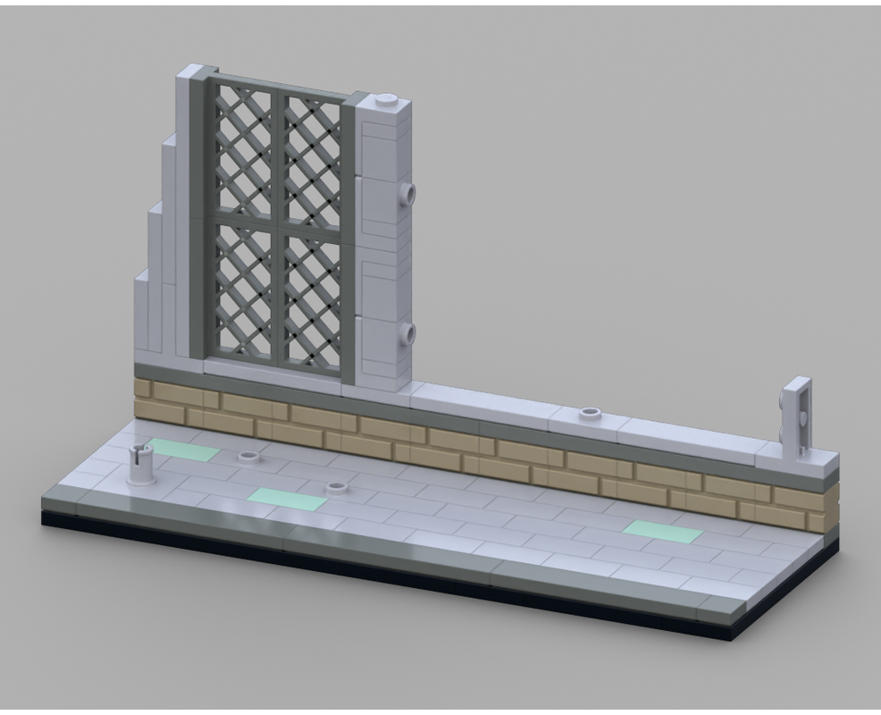 LEGO MOC-255693 Fancy Street Fence by BrickHappens | Rebrickable ...