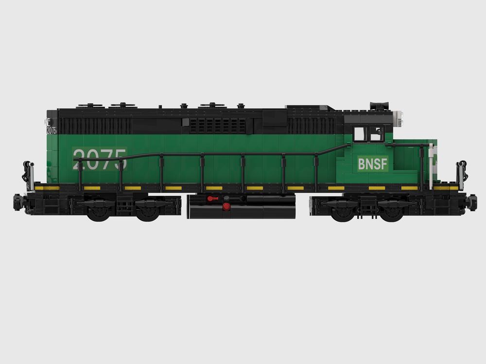 LEGO MOC-255845 BNSF 2075 GP38-2 diesel locomotive motorized train by ...