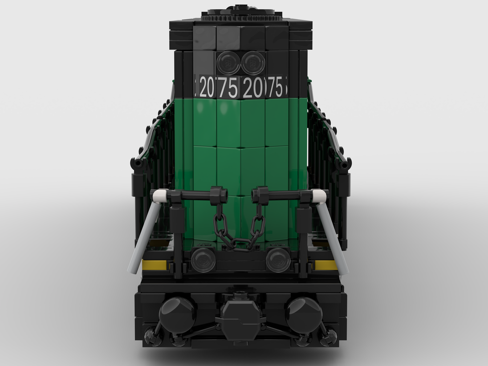 LEGO MOC-255845 BNSF 2075 GP38-2 diesel locomotive motorized train by ...