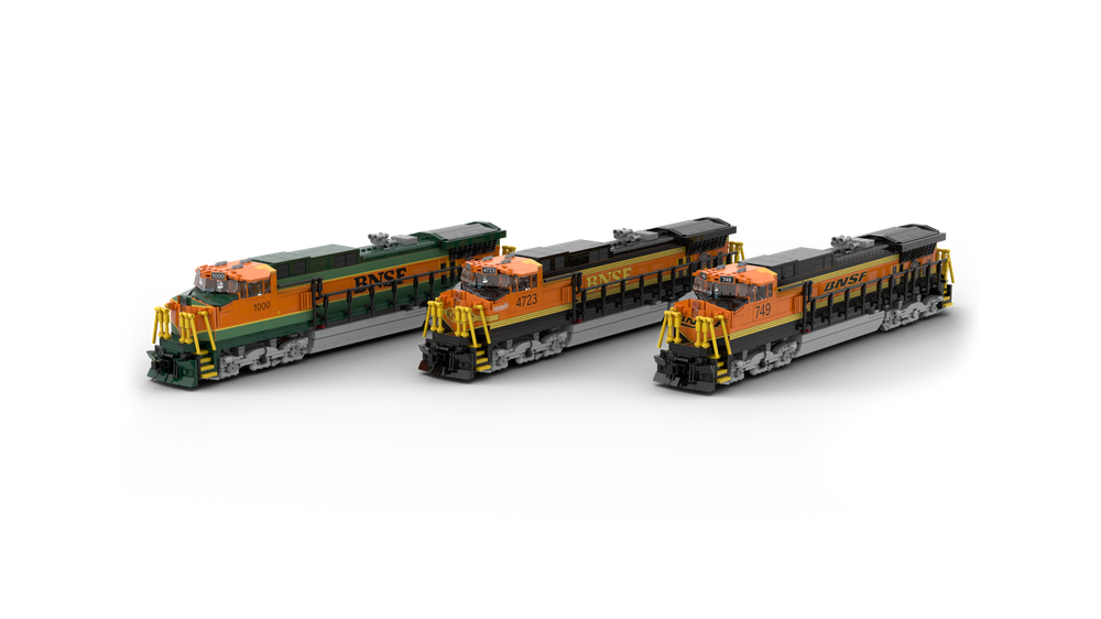 LEGO MOC-256016 BNSF H Series Schemes Dash 9 by Yellow.LXF ...