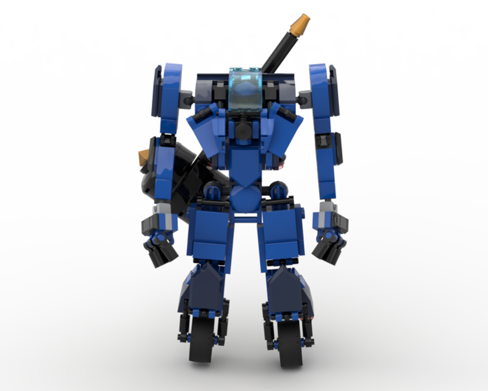 LEGO MOC-256083 Blue Wheelie Mech by ☆Gnut_Brix☆ | Rebrickable - Build ...