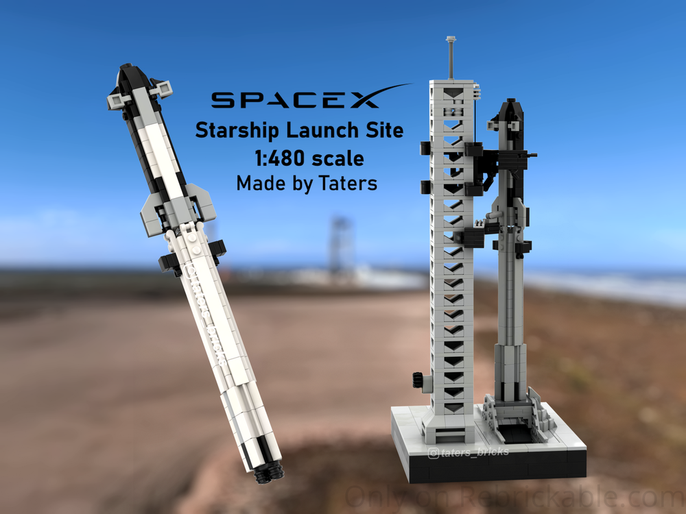 LEGO MOC-256254 SpaceX Starship Launch Site (new design) by Taters ...