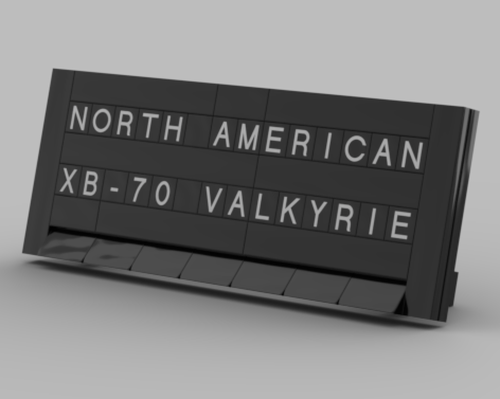 LEGO MOC-256260 Nameplate for the North American XB-70 Valkyrie model ...