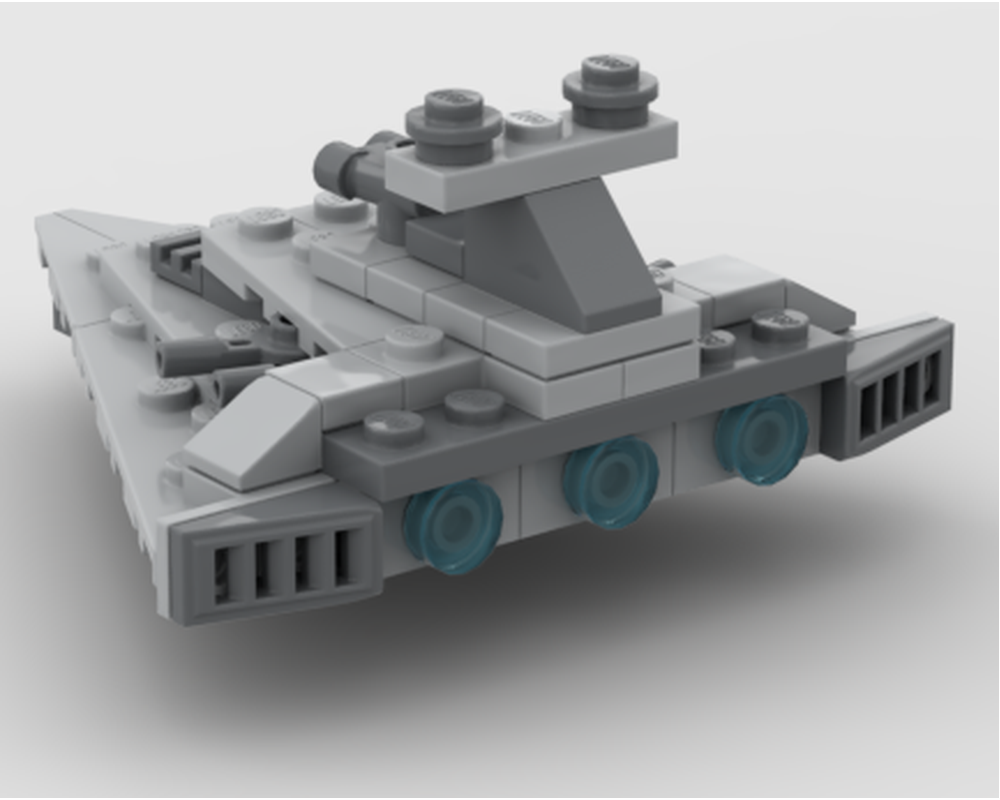 Lego Moc 256491 Mini Imperial Spaceship Inspired By Set 30056 By