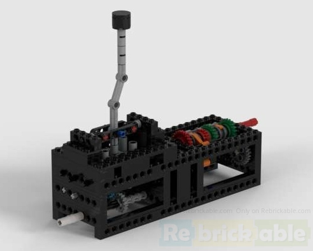 LEGO MOC-256714 Oliver 77 Transmission: 6 Speed with Double H Pattern ...