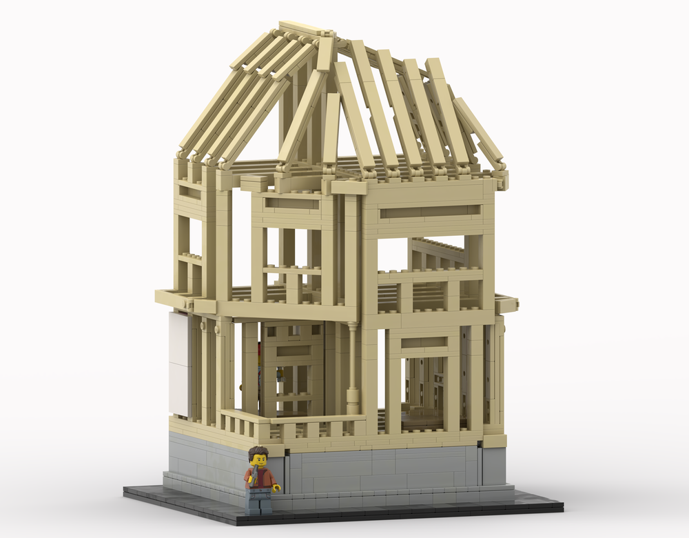 Lego Moc 256809 Wood Frame House By Zardbricks Rebrickable Build