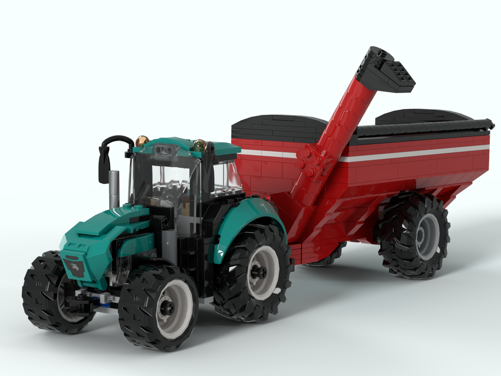 LEGO MOC-256909 Unverferth 1120 Grain Cart for 60498 Tractor by ...