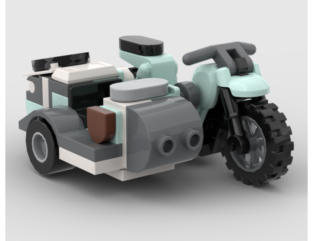 LEGO MOC-257102 ww2 bmw r75 winter camouflage Indiana Jones and the ...