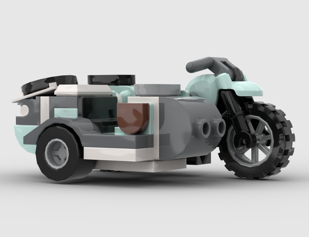 LEGO MOC-257102 ww2 bmw r75 winter camouflage Indiana Jones and the ...
