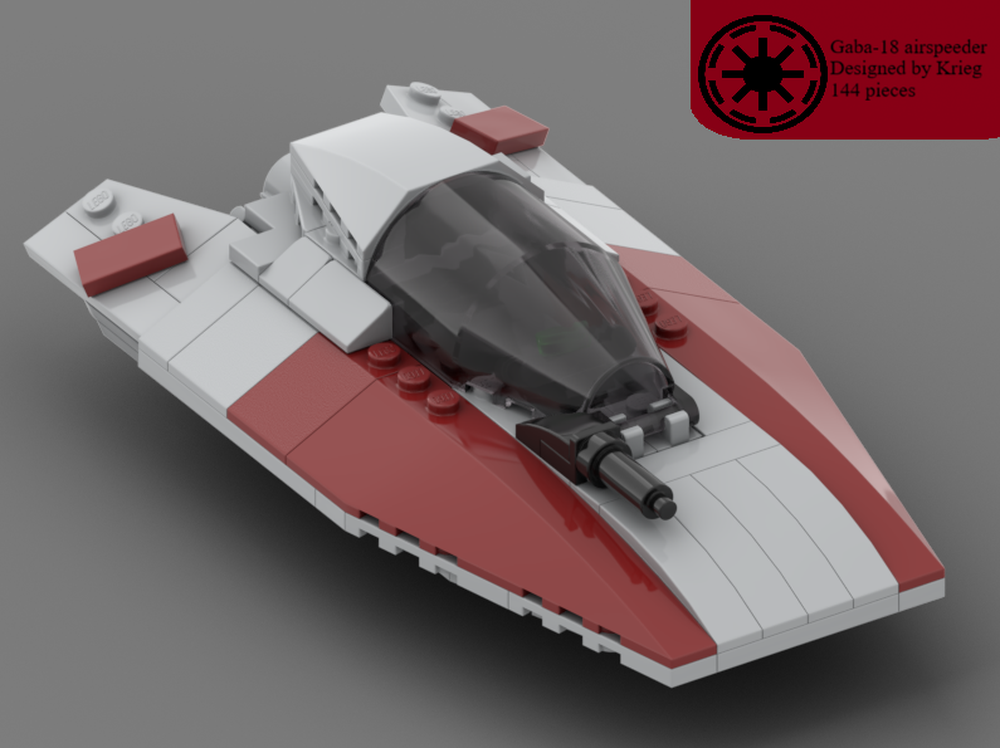 LEGO MOC-257124 Gaba-18 Airspeeder (Republic Recon Speeder) by Krieg_15 ...