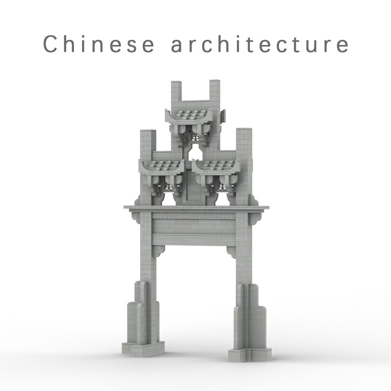 Lego Moc Chinese Architecture By Xiaowang Rebrickable Build With Lego