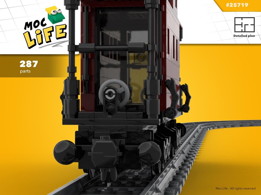LEGO MOC Caboose by MocLife | Rebrickable - Build with LEGO