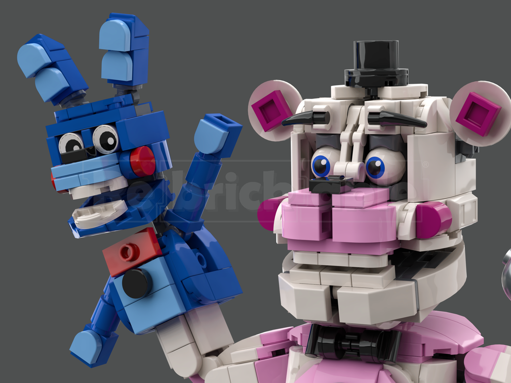 Lego Moc 257335 Funtime Freddy And Bon Bon Five Nights At Freddys By