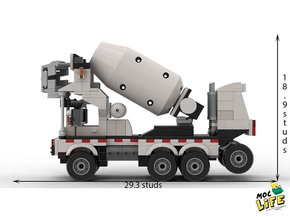 LEGO MOC Terex cement advance mixer by MocLife | Rebrickable - Build ...