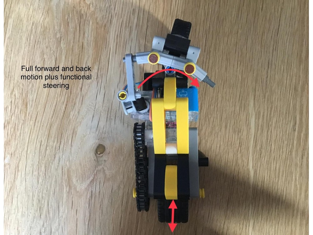 LEGO MOC-257610 Motorised 42225 Motorcycle using Circuit Cubes by ...