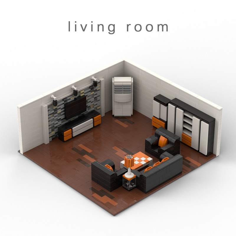 LEGO MOC living room by xiaowang | Rebrickable - Build with LEGO