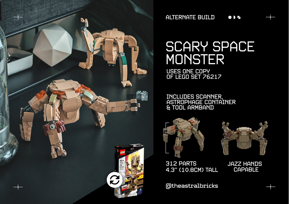LEGO MOC-257725 Scary Space Monster by The_Astral_J | Rebrickable ...