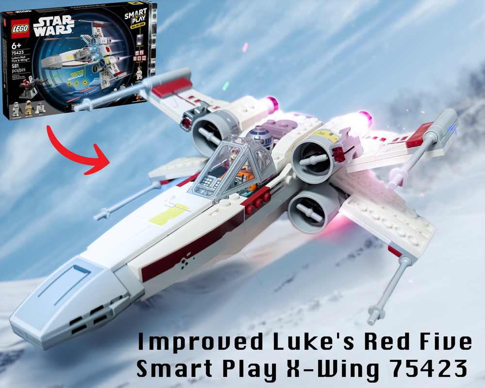 LEGO MOC-257969 Improved Luke's Red Five Smart Play X Wing 75423 by ...