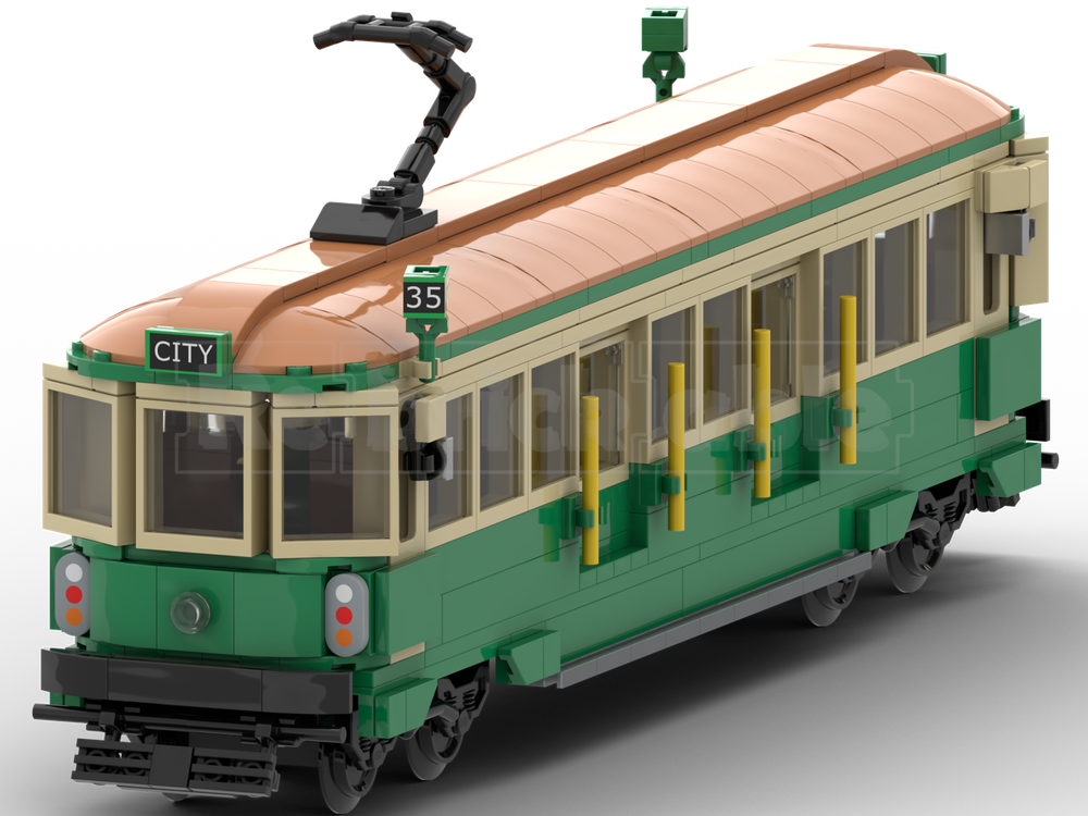 LEGO MOC-258342 W8-class Tram (8-wide L Gauge) by Succulentus ...