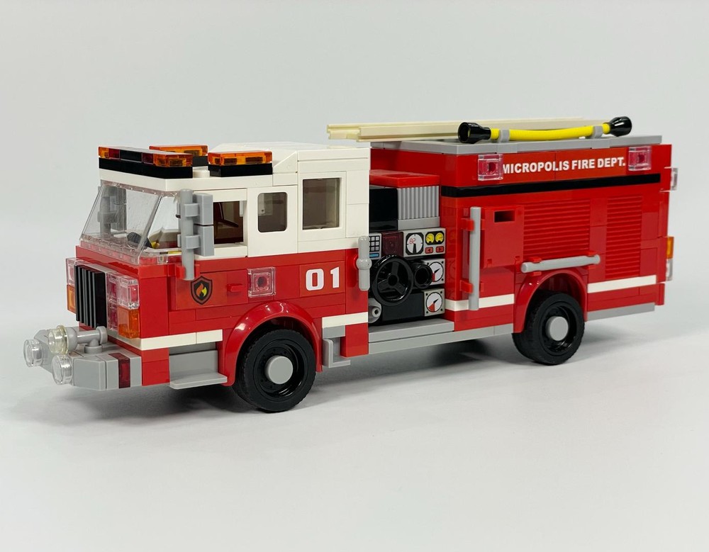 LEGO MOC-258491 Pierce Pump Fire Truck by Micropolis_TV | Rebrickable ...