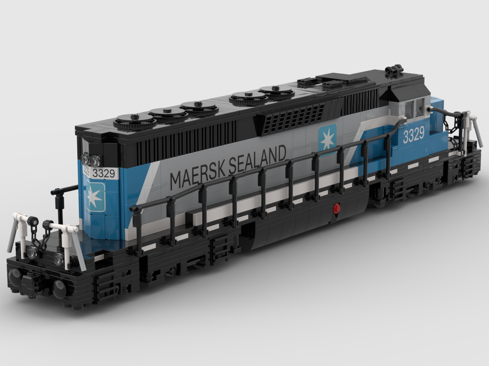 LEGO MOC-258767 MAERSK SD40-2 diesel locomotive motorized by Janek_R ...