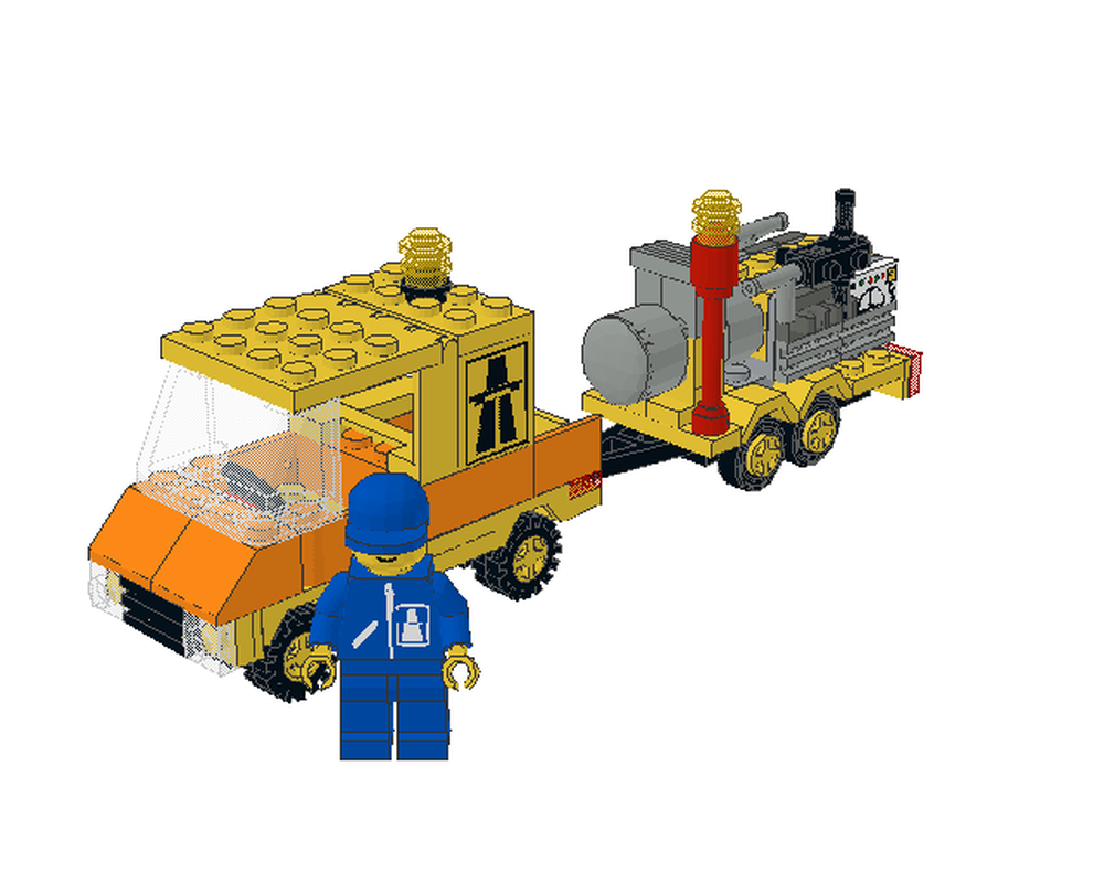 LEGO MOC Road Maintenance Van by Antarctica | Rebrickable - Build with LEGO