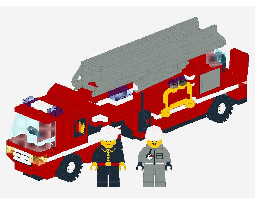 LEGO MOC Hook and Ladder by Antarctica | Rebrickable - Build with LEGO