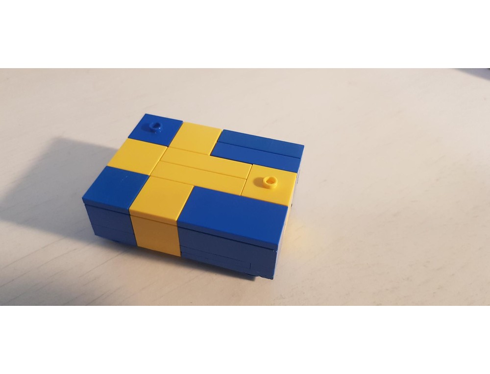 LEGO MOC-259087 Swedish flag Minifigure stand by ZNSBlego | Rebrickable ...
