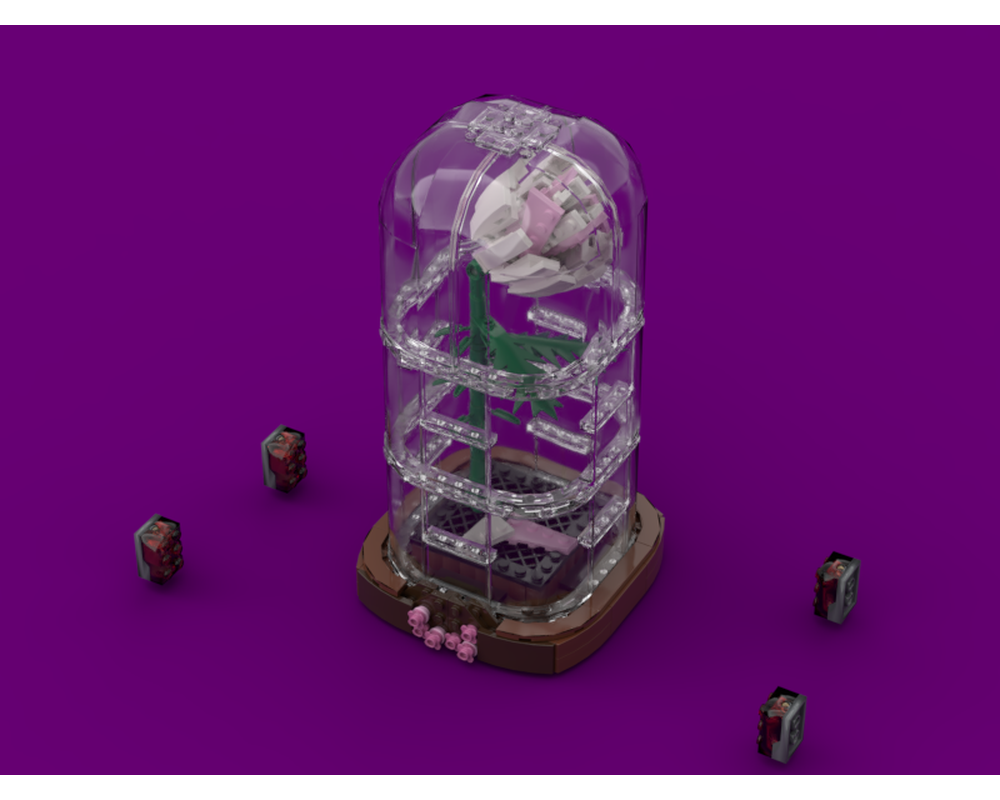 LEGO MOC Breast Cancer Awareness rose light by Victaven | Rebrickable ...