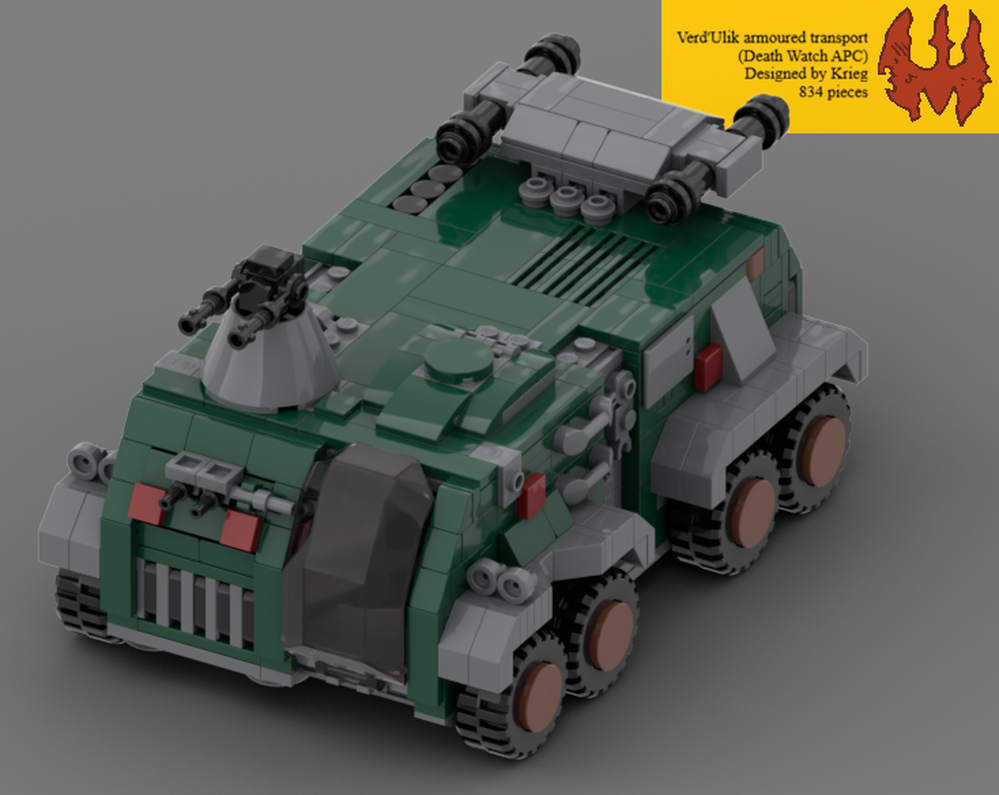 LEGO MOC-259189 Verd'Ulik armoured transport (Death Watch APC) by Krieg ...