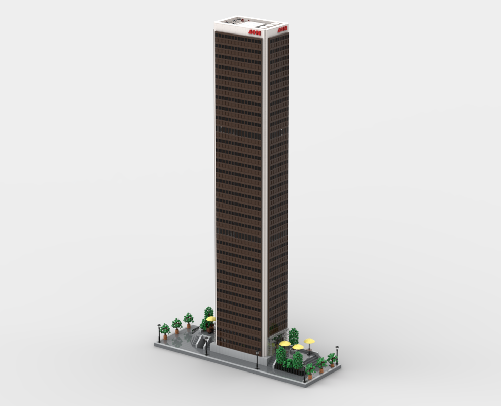LEGO MOC-259231 AON Center (Los Angeles) by Matyo | Rebrickable - Build ...