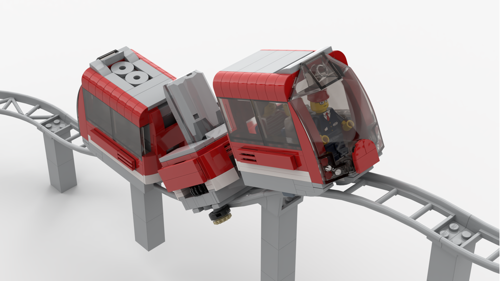 LEGO MOC Roller Coaster Train with Cladding by Alazon | Rebrickable ...