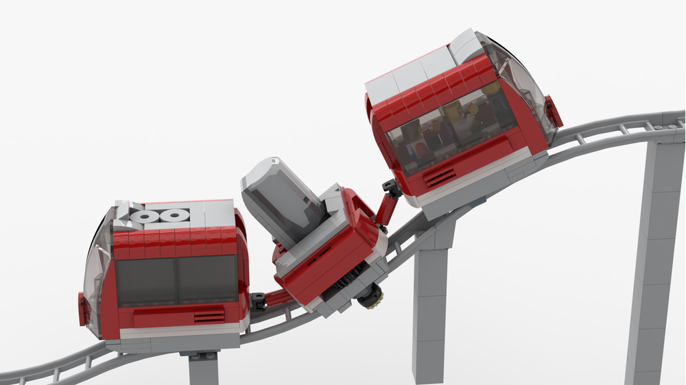 LEGO MOC Roller Coaster Train with Cladding by Alazon | Rebrickable ...