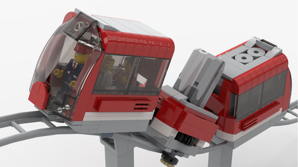 LEGO MOC Roller Coaster Train with Cladding by Alazon | Rebrickable ...