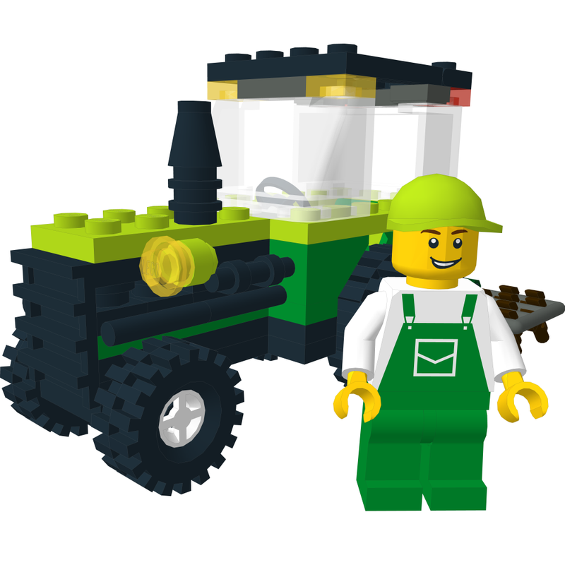 LEGO MOC Tractor by Antarctica | Rebrickable - Build with LEGO