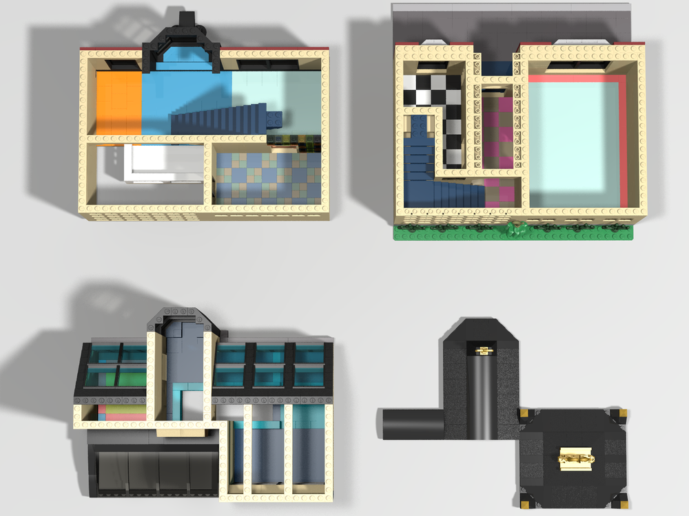 LEGO MOC Big Window Studio House by zero_g_is_fun | Rebrickable - Build ...