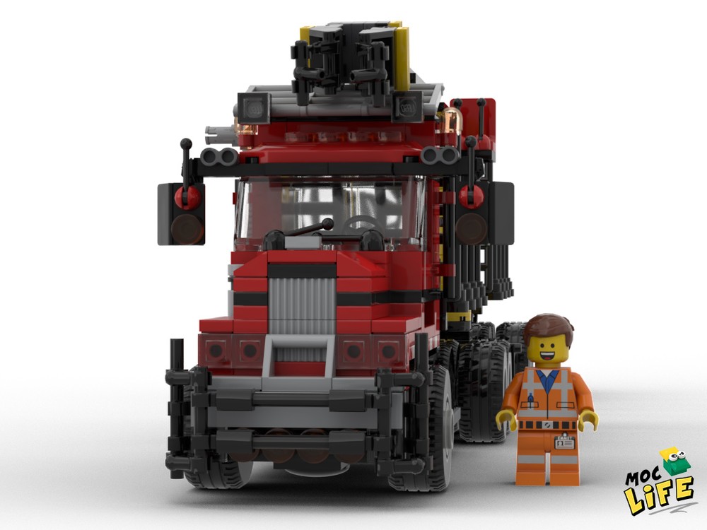 LEGO MOC Mack log with trailer by MocLife | Rebrickable - Build with LEGO