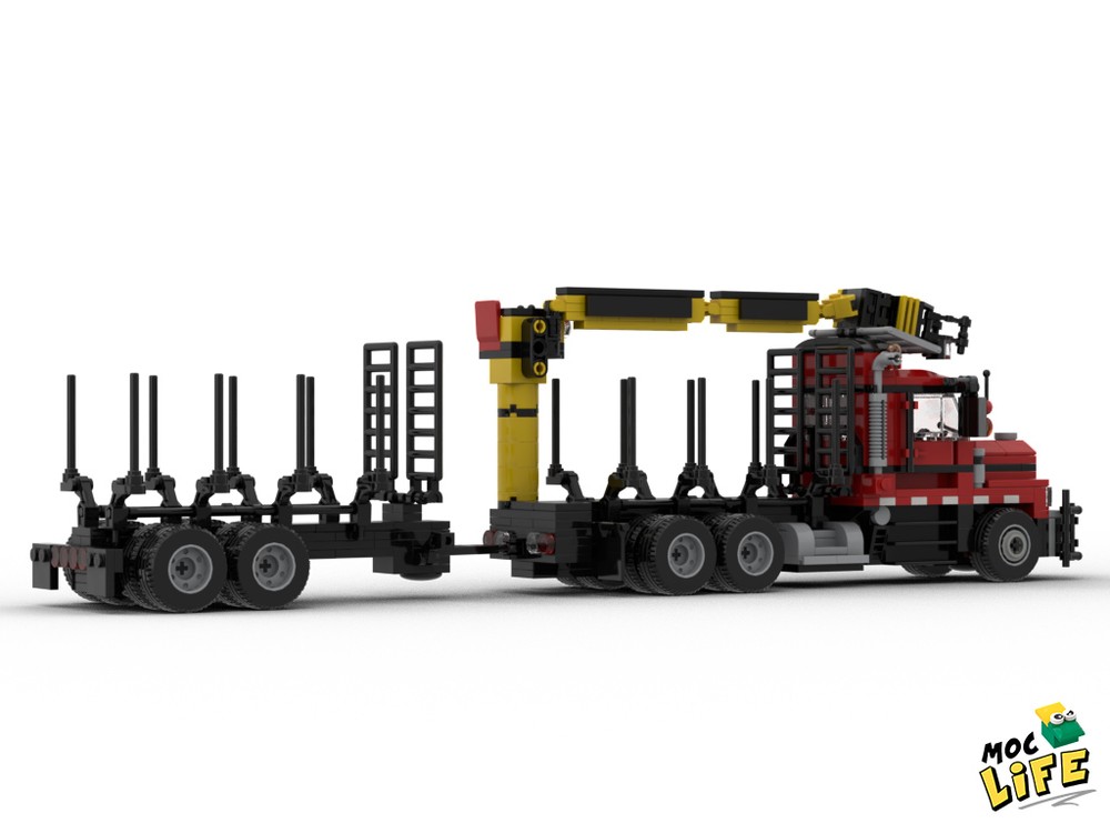 LEGO MOC Mack log with trailer by MocLife | Rebrickable - Build with LEGO
