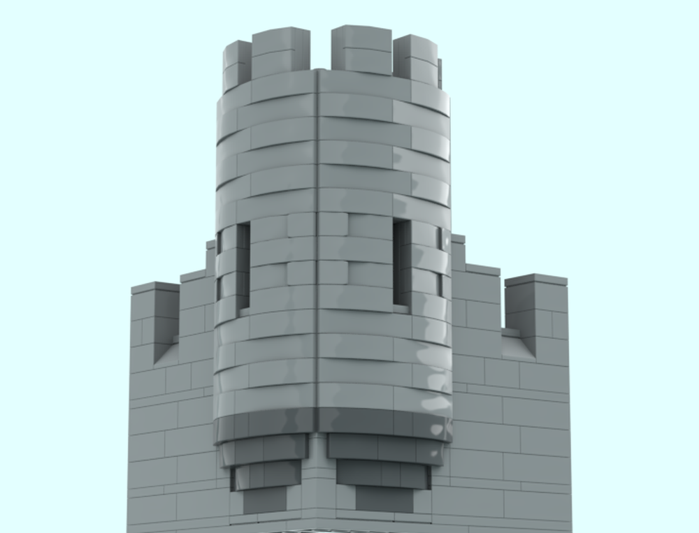 LEGO MOC-259821 Crenellated Round Turret by Castle_Builder ...