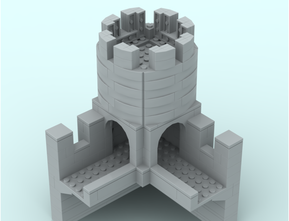 LEGO MOC-259821 Crenellated Round Turret by Castle_Builder ...